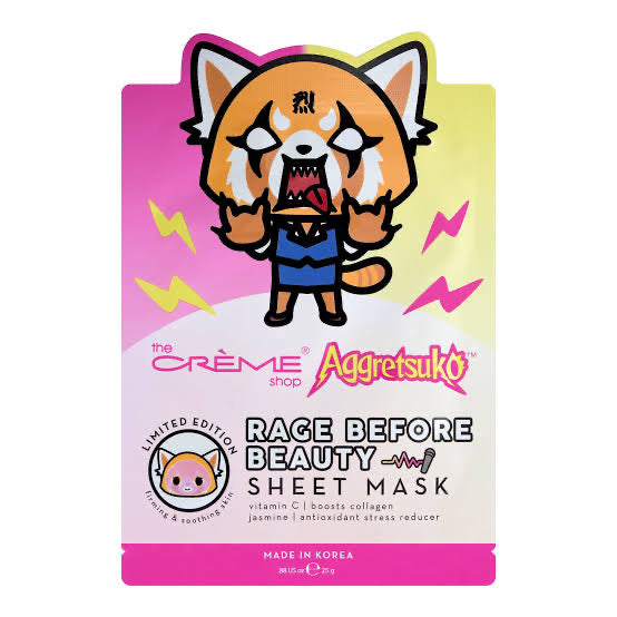 Mascarilla Aggretsuko Rage Before Beauty – Candayelstore